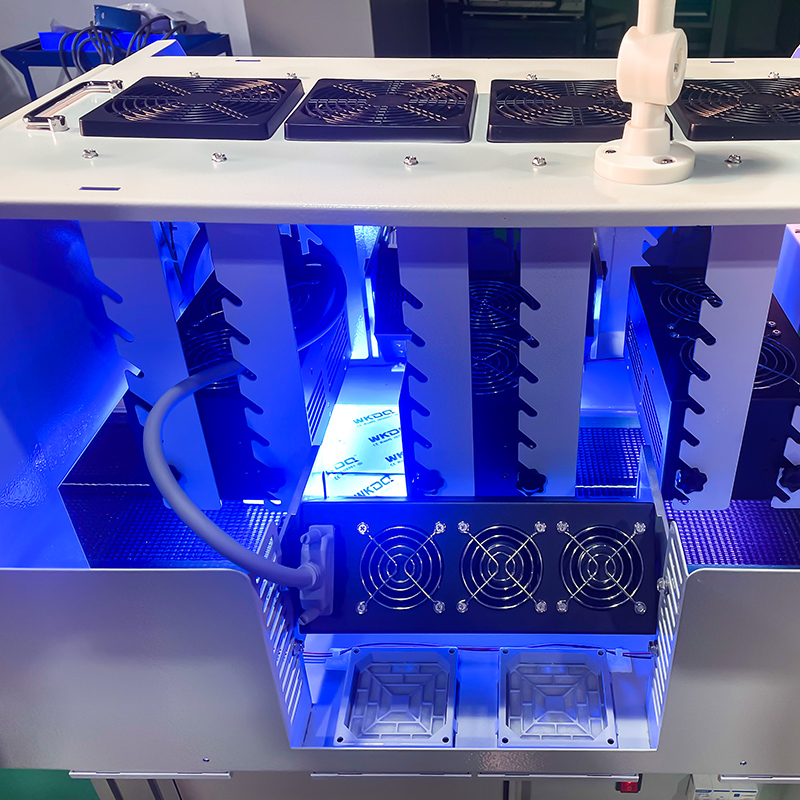 Tunnel type assembly line uv curing machine